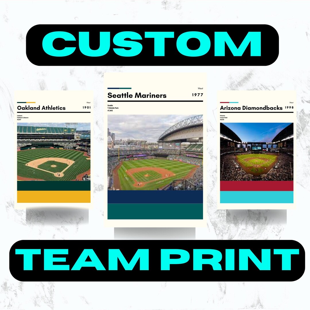Custom Baseball Stadium Print | Personalized Baseball Poster | NCAA ...