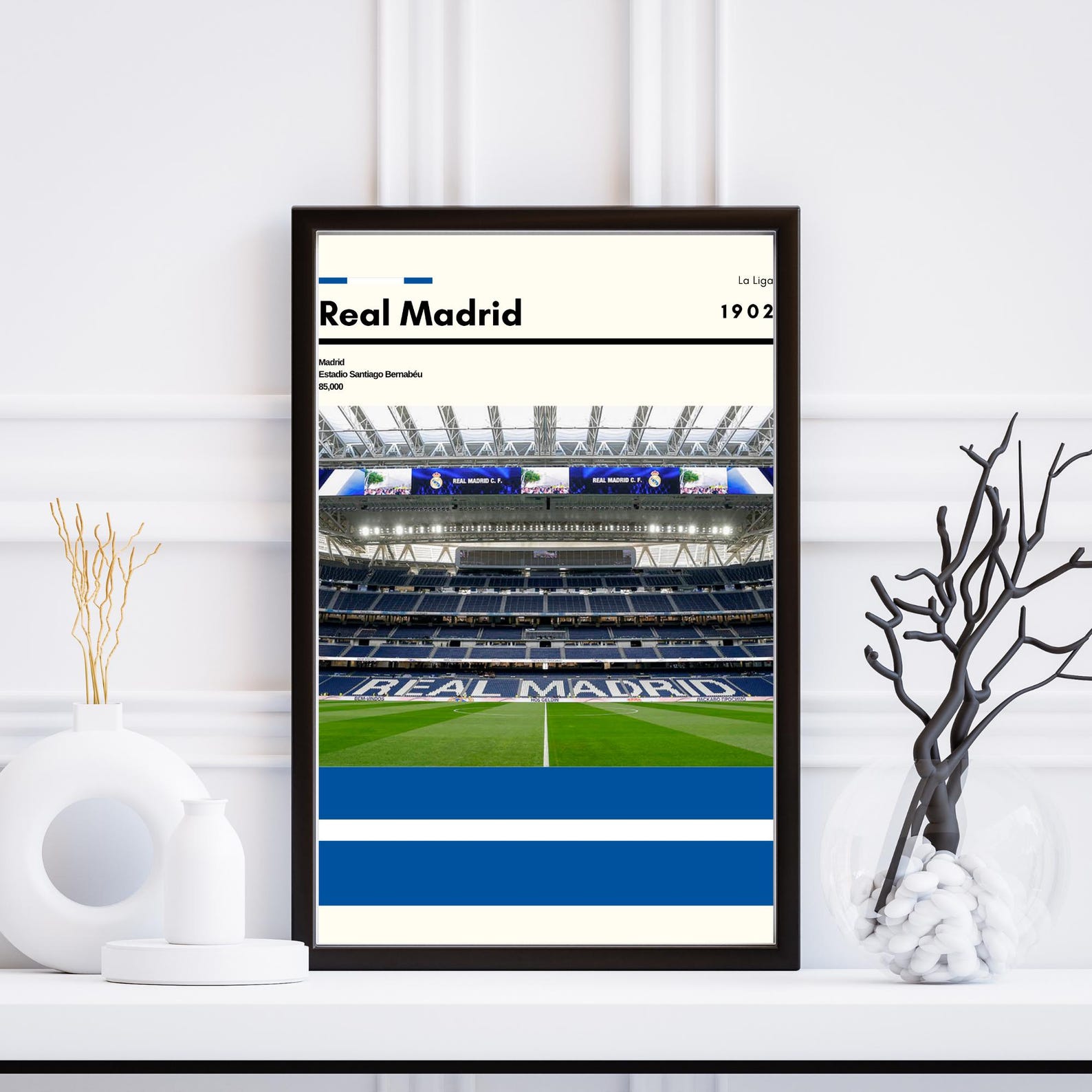 Real Madrid Poster | Santiago Bernabeu Stadium Print | Real Madrid ...