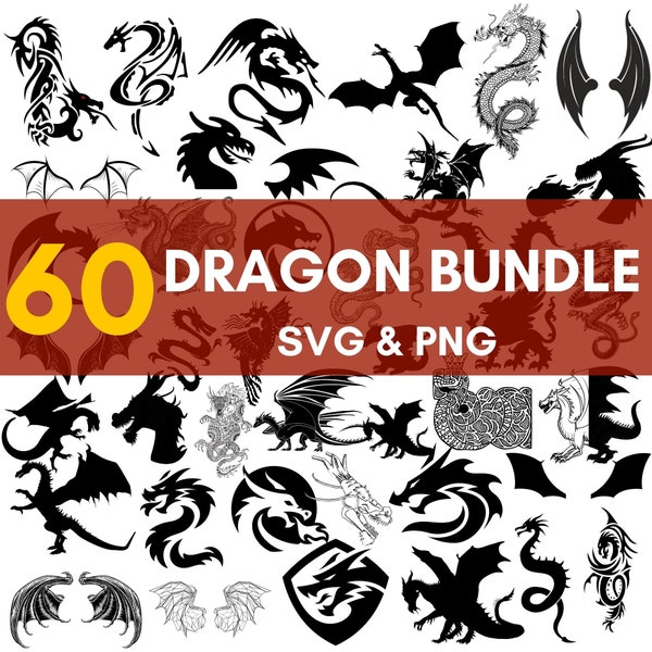 Free Svg Dragon - Etsy