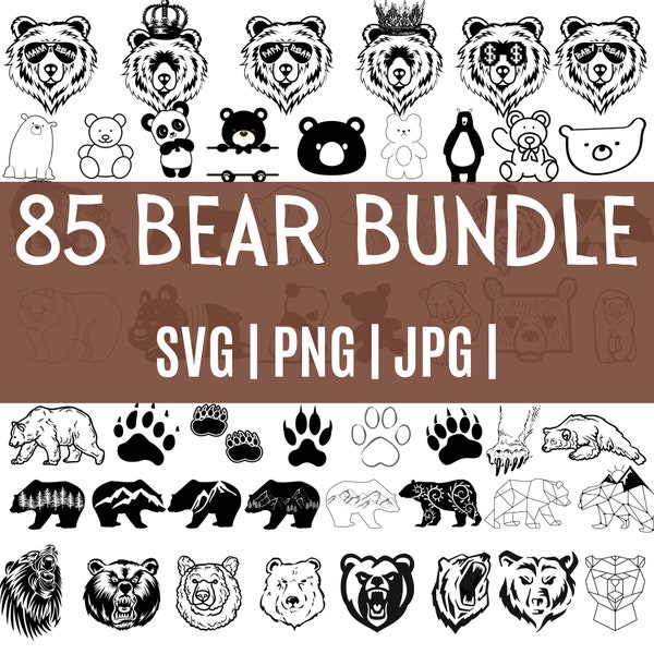 Bear Svg - Etsy