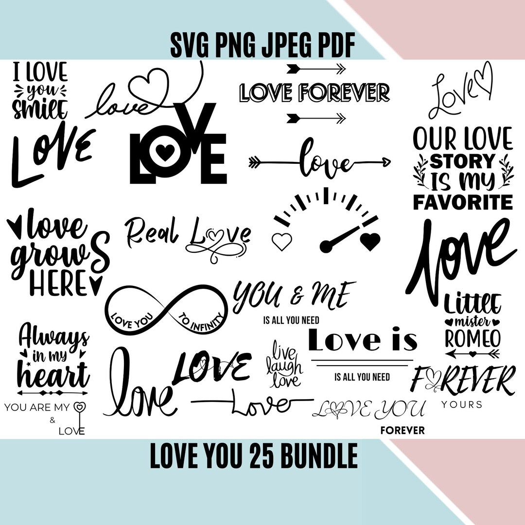 Love Love Svg Love Logo Svg Love Art Svg Love Design Wedding Svg Shower ...