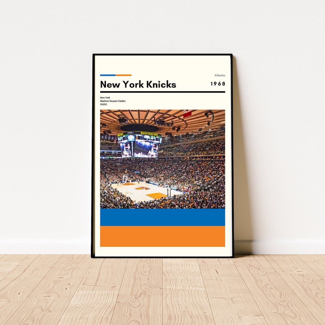New York Knicks Poster | Madison Square Garden Print | Sports Bedroom ...