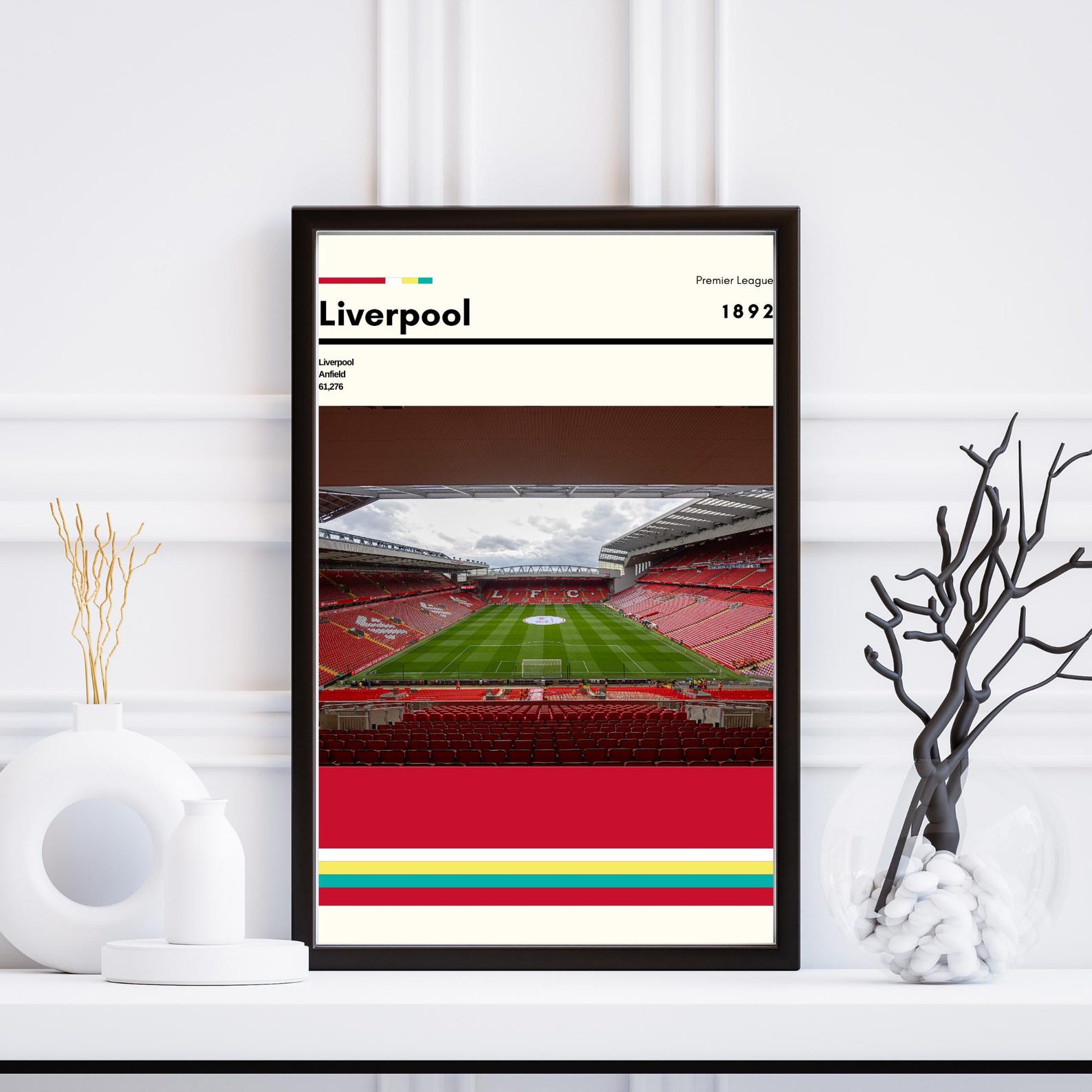 Liverpool Poster | Anfield Stadium Print | Liverpool Wall Decor ...