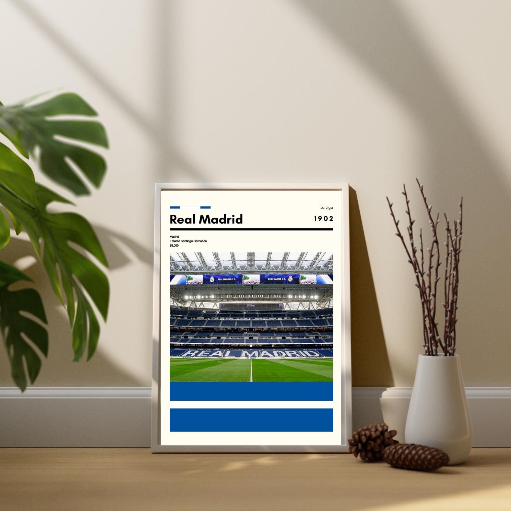 Real Madrid Poster | Santiago Bernabeu Stadium Print | Real Madrid ...
