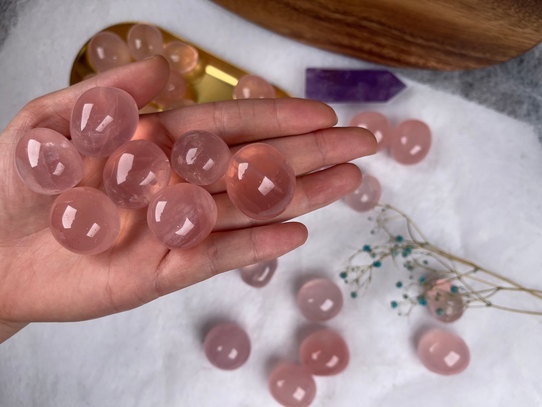 Rose Quartz Tumble Stones: Handmade Healing Crystals (100g) - Etsy