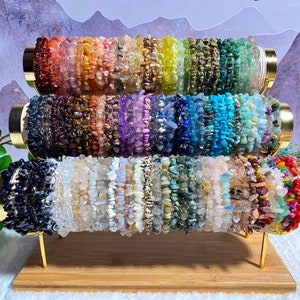 Handmade Gemstone Chip Bracelet: Colorful Natural Stone Accessory - Etsy
