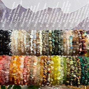 Handmade Gemstone Chip Bracelet: Colorful Natural Stone Accessory - Etsy