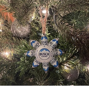 Busch Light Beer Bottle Cap Christmas Ornament - Etsy