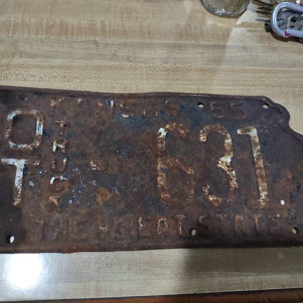 1955 License Plates - Etsy