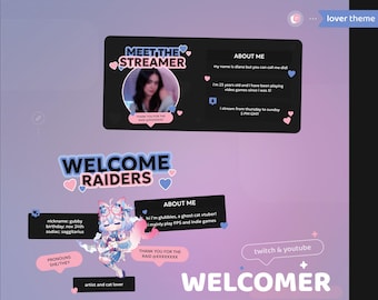 Quick Welcomer Widget for Twitch Youtube Stream | Customizable Card Pop ...