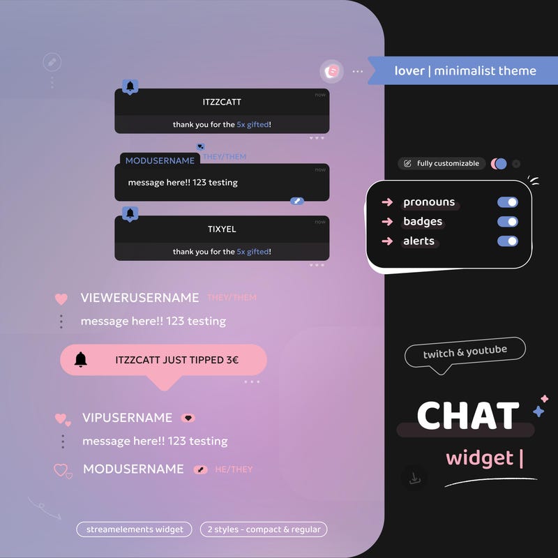 Chat Box Streamelements - Etsy