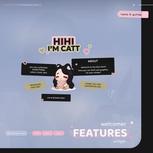 Welcomer Widget | Pop-out & Card | Raid Event Alert - Lover - Etsy UK