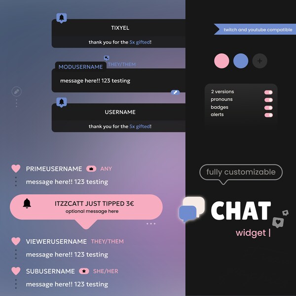 Chat Box Streamelements - Etsy