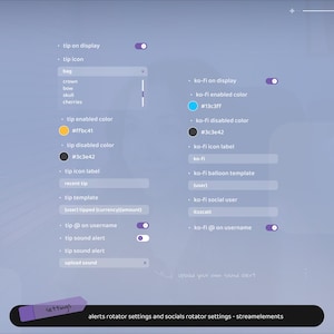 Event Rotator Widget | Socials, Alerts & Leaders | Compact Glowy - Neo ...