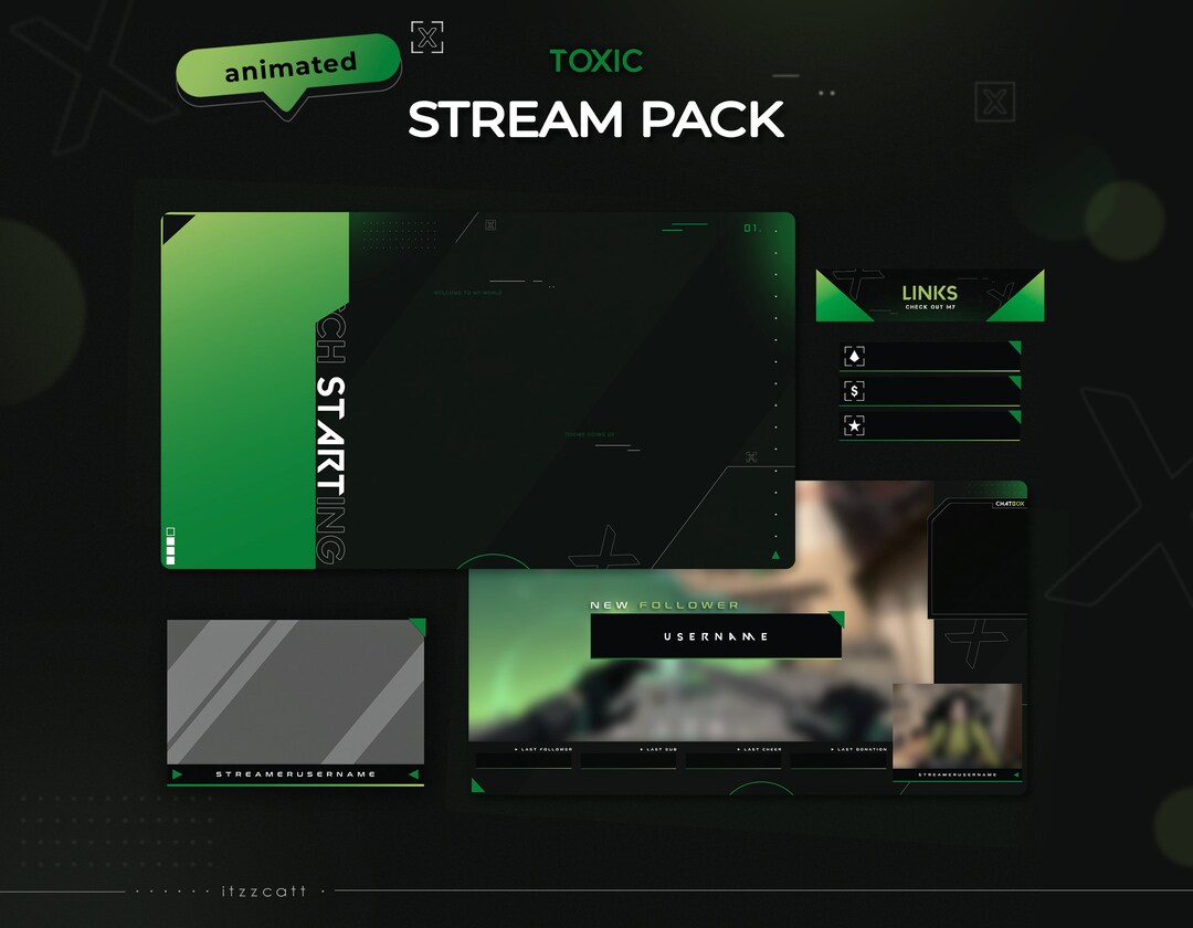 Toxic Animated Stream Pack Twitch Package - Etsy