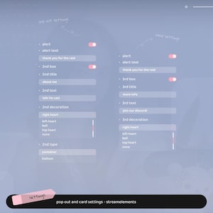 Welcomer Widget | Pop-out & Card | Raid Event Alert - Lover - Etsy UK