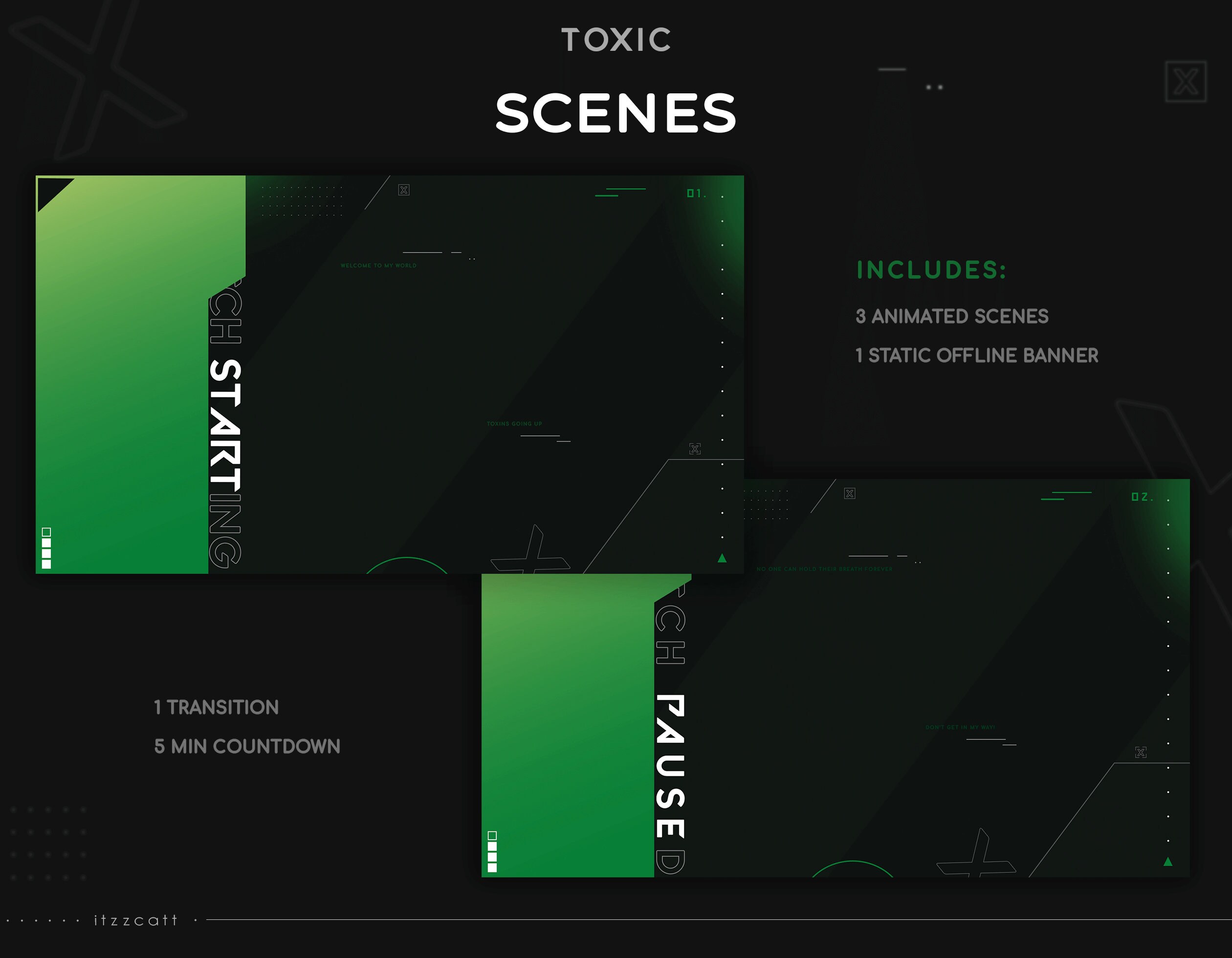 Toxic Animated Stream Pack Twitch Package - Etsy