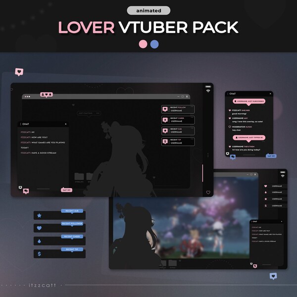 Vtuber Animated Stream Pack - Etsy
