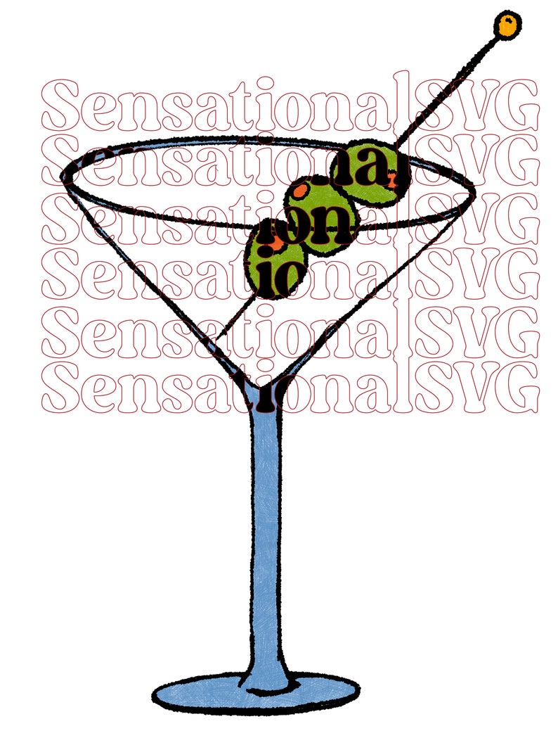 Sketched Martini PNG - Hand Drawn Dirty Martini SVG - Happy Hour Clip ...