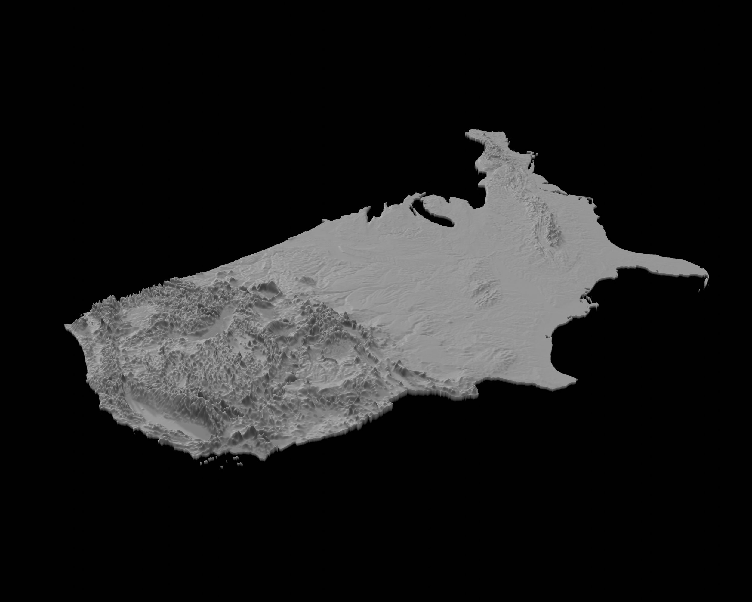 USA Topographic Map 3D Model Stl for CNC Carving and 3D - Etsy