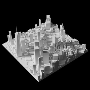 Lower Manhattan City 3D Print File | STL File for 3D Printing | 3D Map ...