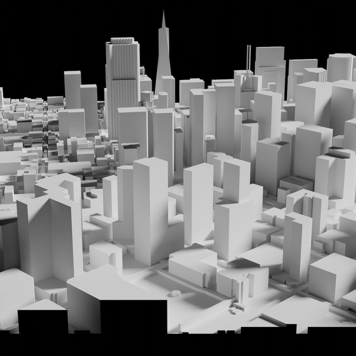 San Francisco City 3D Print File | STL File for 3D Printing | 3D Map of ...