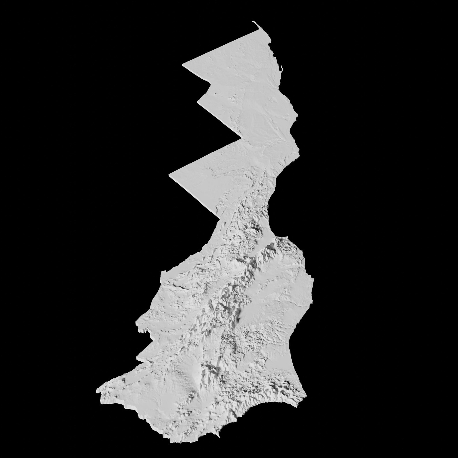 Morocco Topographic Map 3D Model File | Stl File for CNC Milling and 3D ...