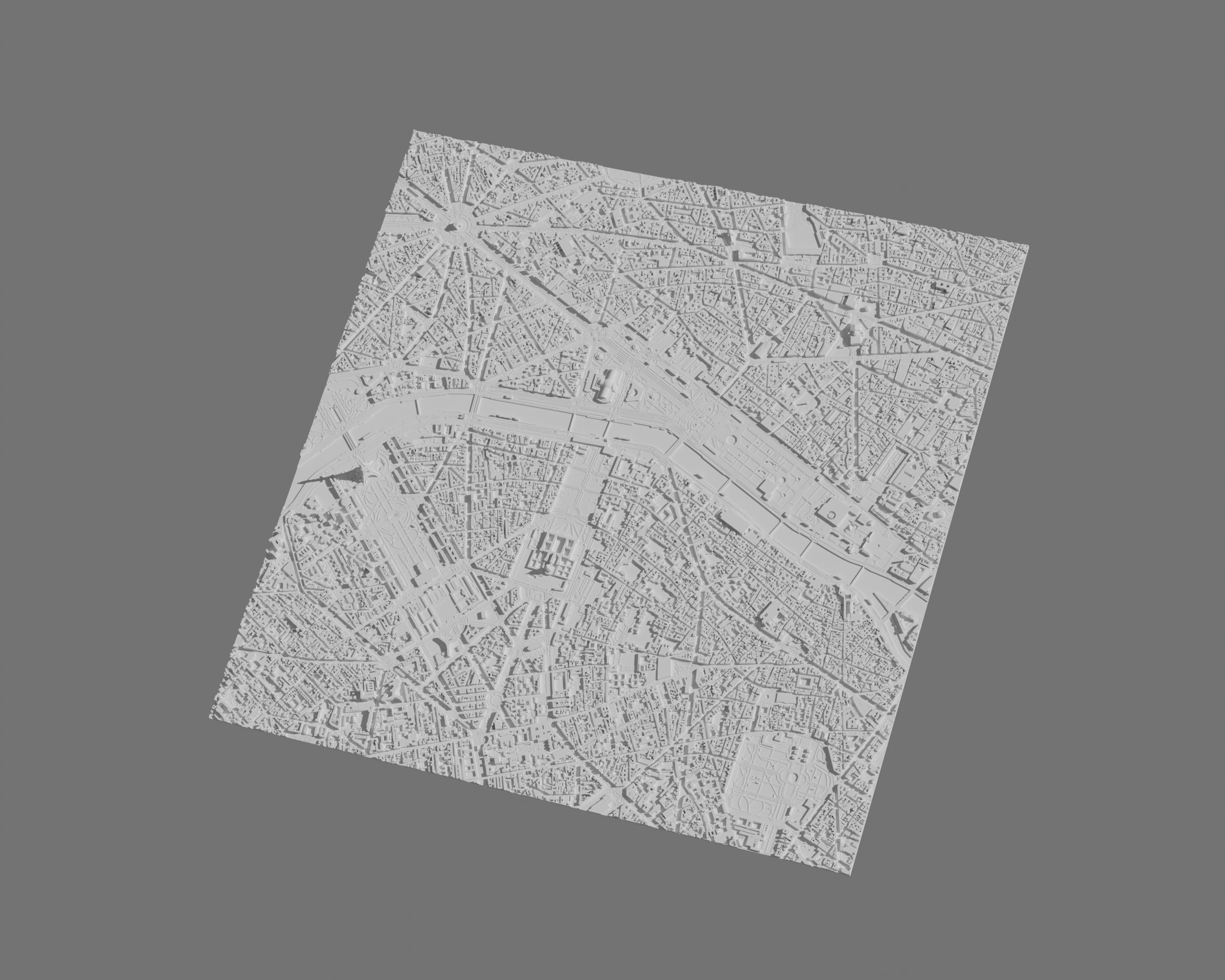 Paris 3D Printing Stl File 3D Printable City Model of Paris - Etsy