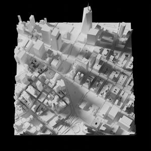 Lower Manhattan City 3D Print File | STL File for 3D Printing | 3D Map ...