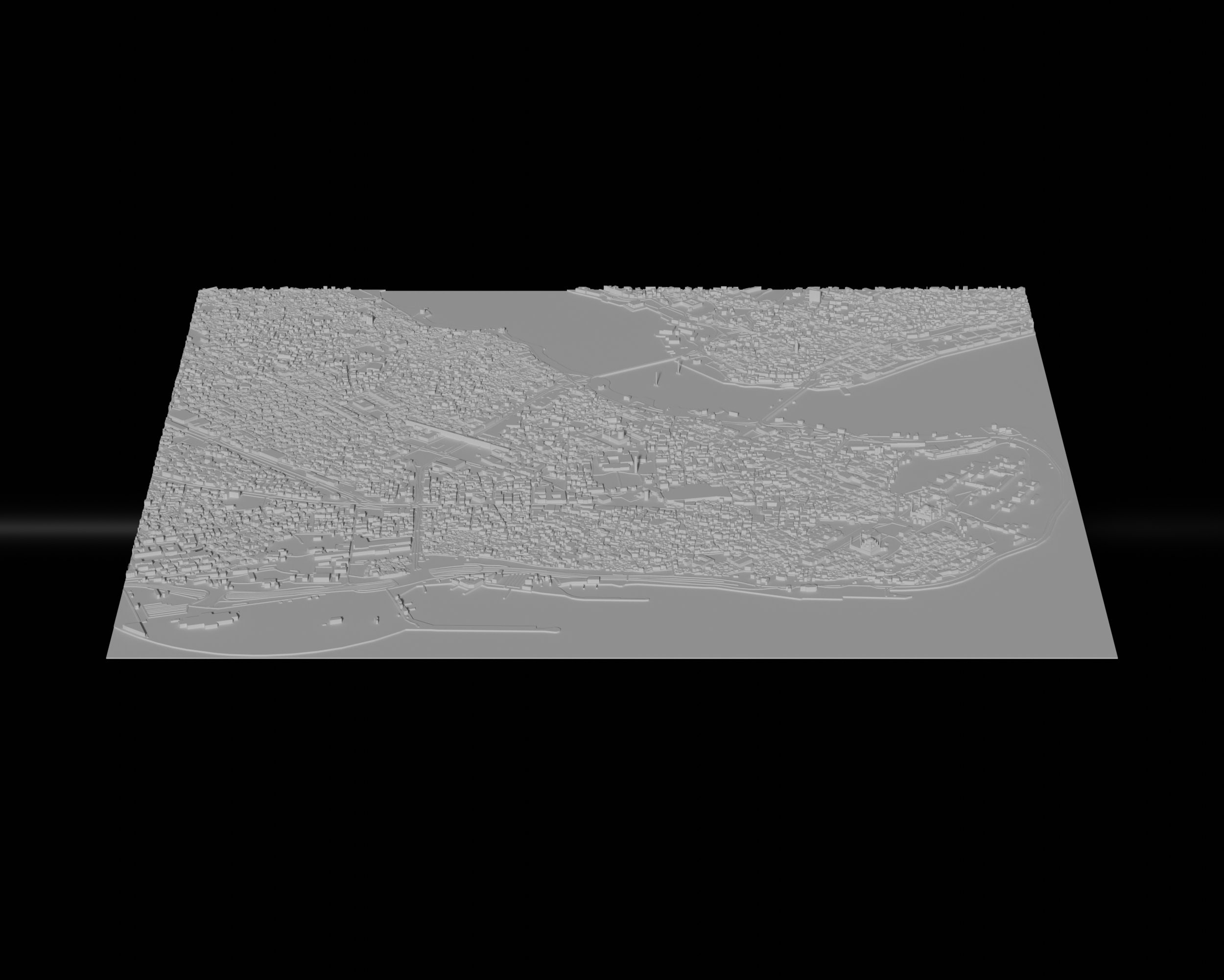 Istanbul 3D Printing Stl File 3D Printable City Model of Istanbul - Etsy