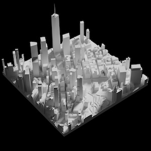 Lower Manhattan City 3D Print File | STL File for 3D Printing | 3D Map ...