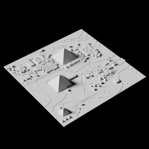 Cairo Great Pyramids of Giza 3D Print File | STL File for 3D Printing ...