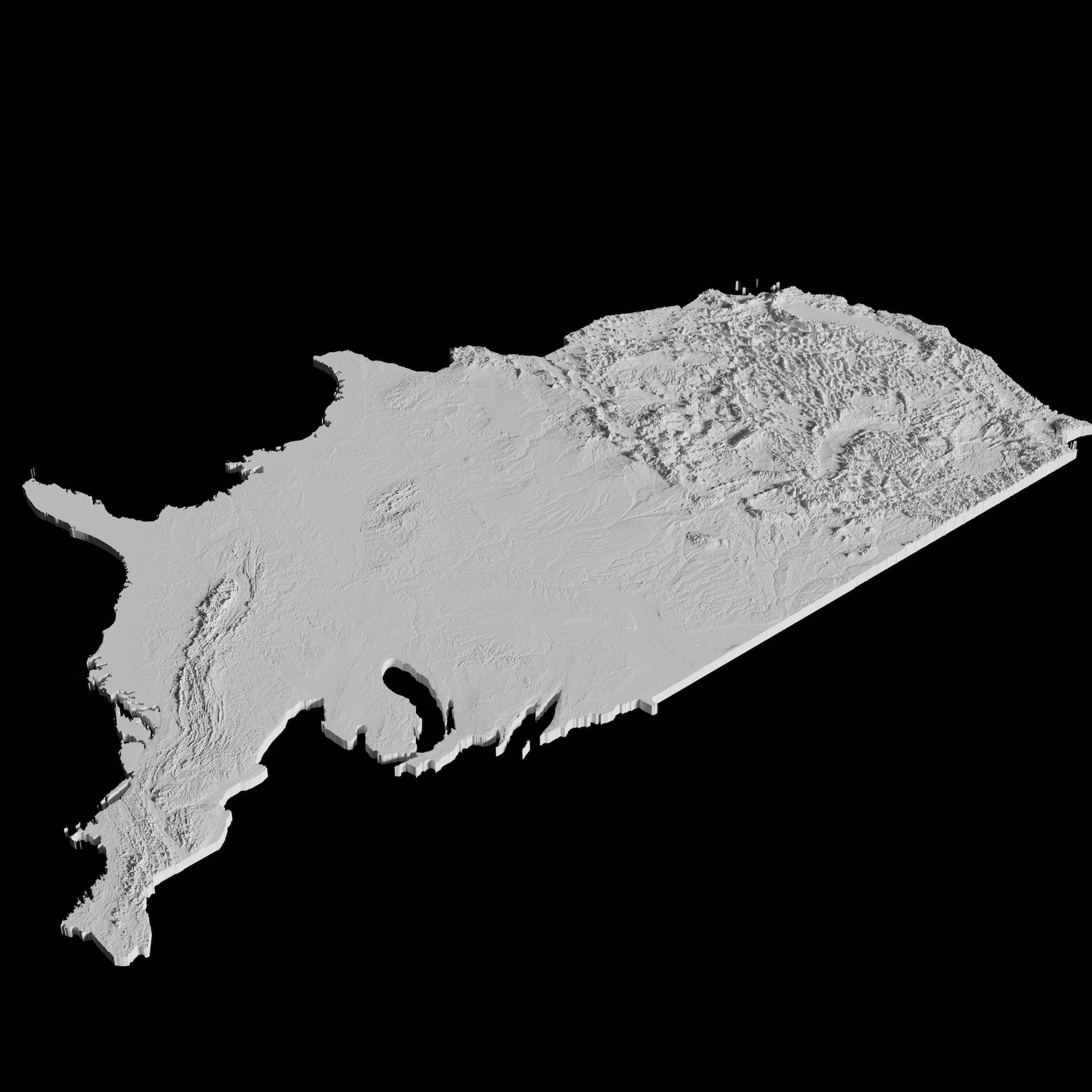 USA Topographic Map 3D Model File | Stl File for CNC Milling and 3D ...