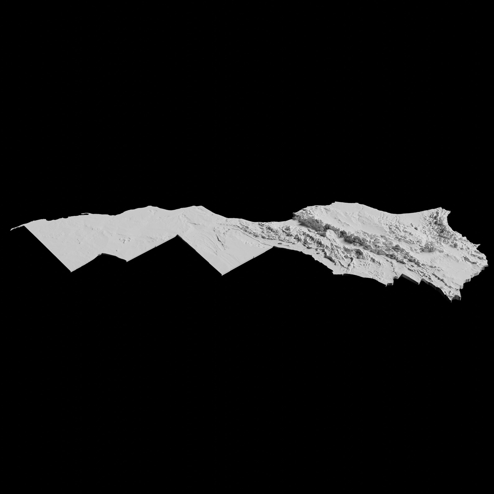 Morocco Topographic Map 3D Model File | Stl File for CNC Milling and 3D ...