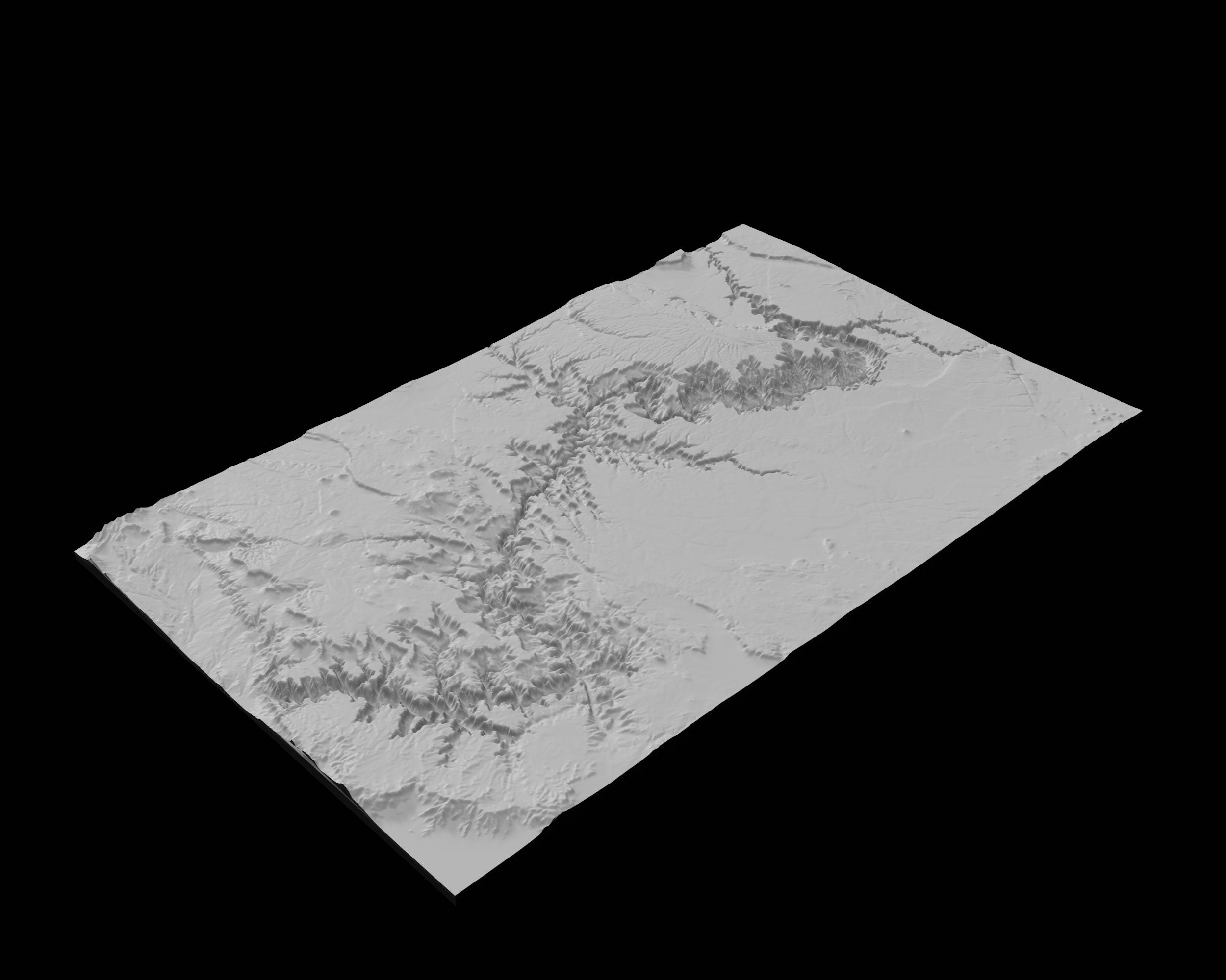 Grand Canyon Topographic Map 3D Model Stl for CNC and 3D - Etsy