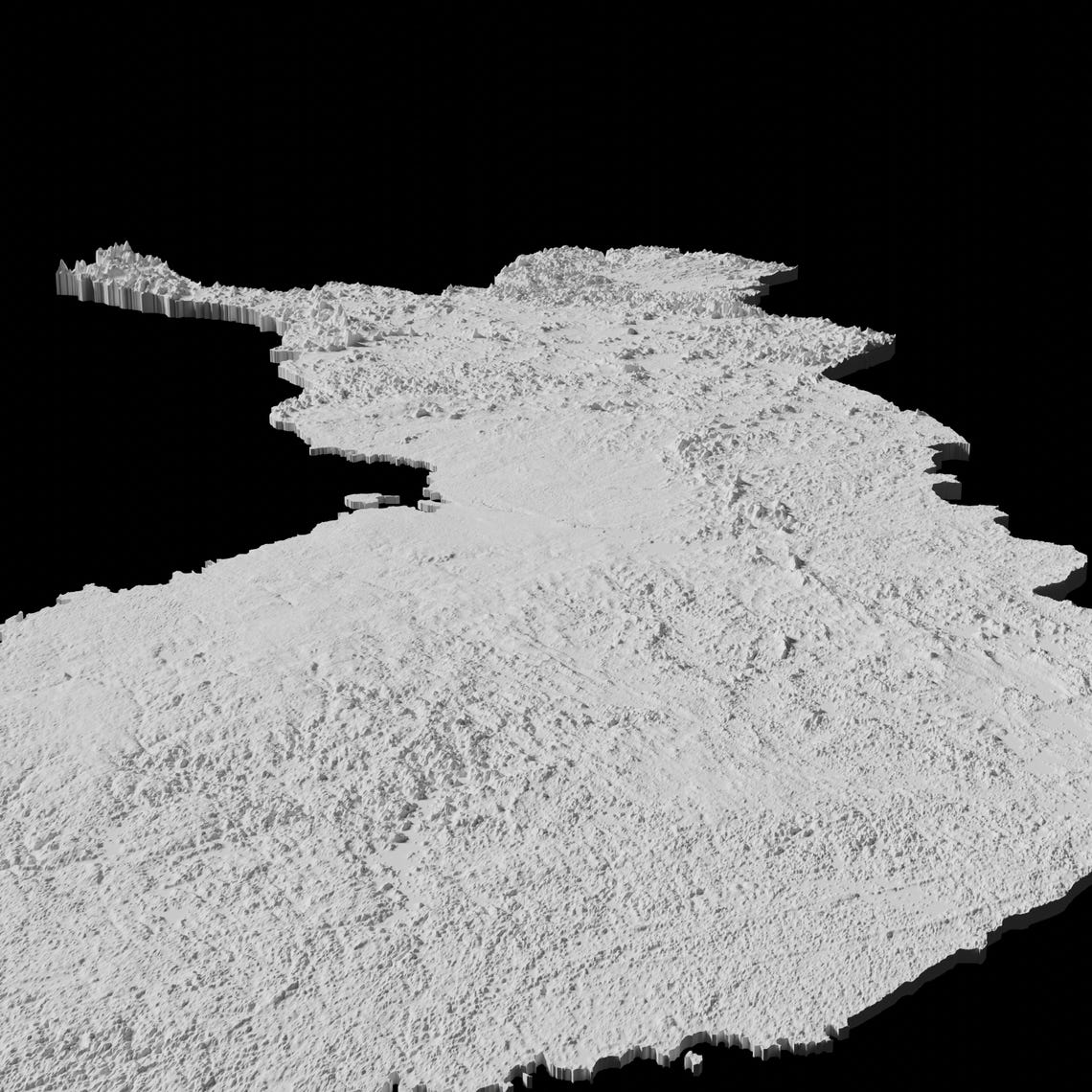 Finland Topographic Map 3D Model File | Stl File for CNC Milling and 3D ...