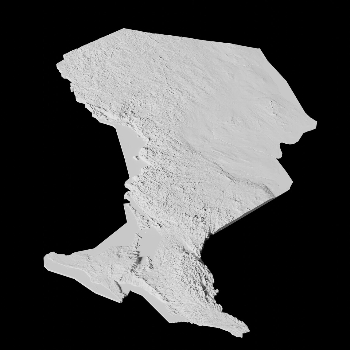 Ontario Topographic Map 3D Model File | Stl File for CNC Milling and 3D ...