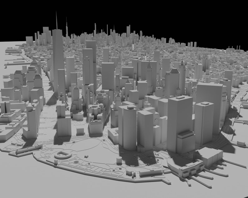 New York City 3D Printing Stl File 3D Printable City Model - Etsy
