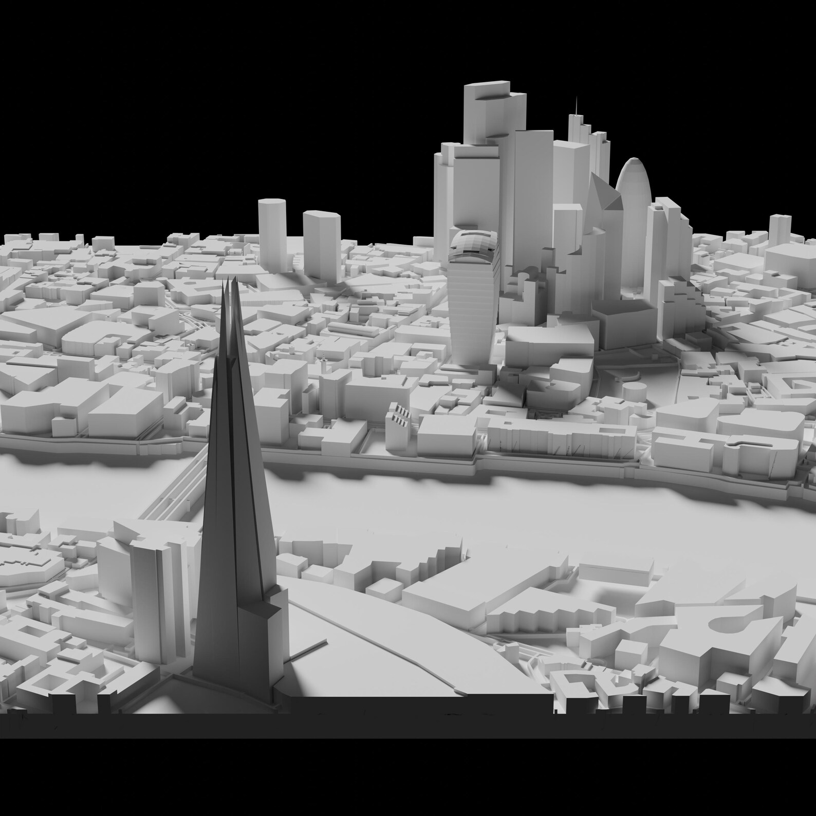 London City 3D Print File | STL File for 3D Printing | 3D Map of the ...