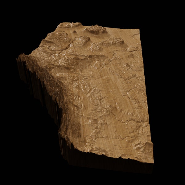 Cnc Topo Map Stl - Etsy Denmark