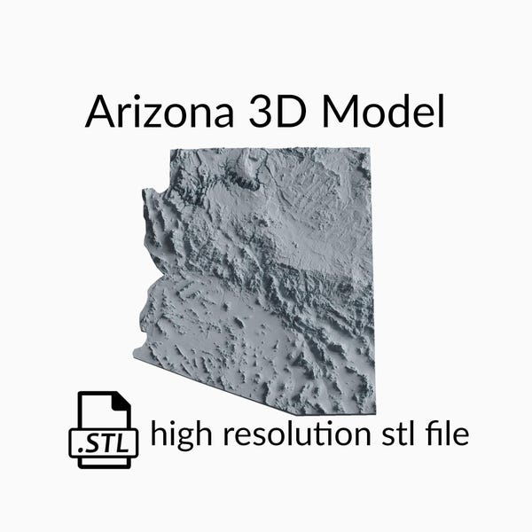 3d Printed Arizona - Etsy
