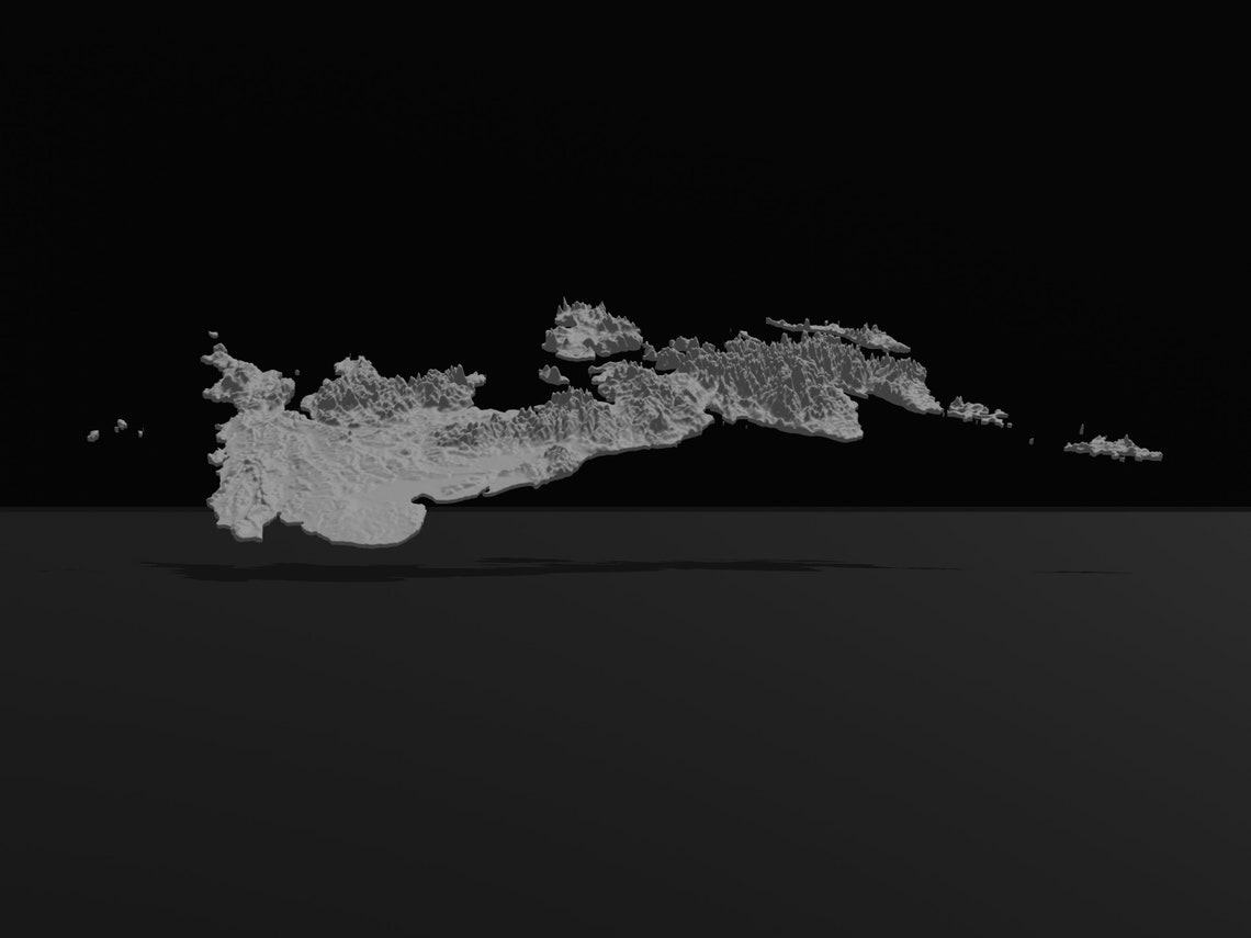 United Kingdom Topographic Map 3D Model Stl for CNC and 3D - Etsy