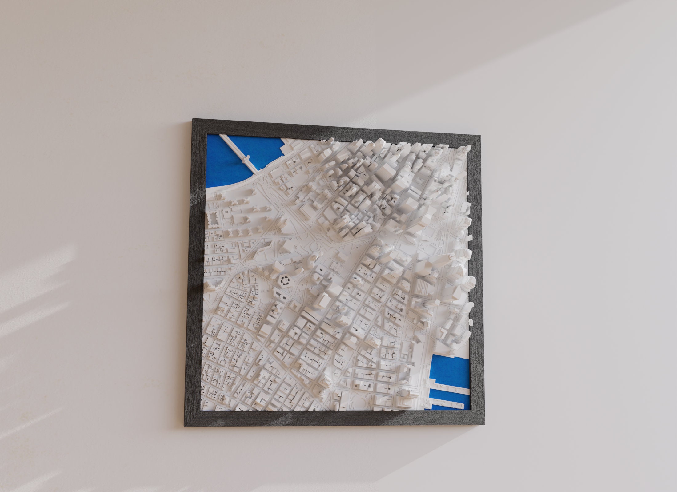 Lower Manhattan 3D Printed Map of New York New York Skyline 3D ...