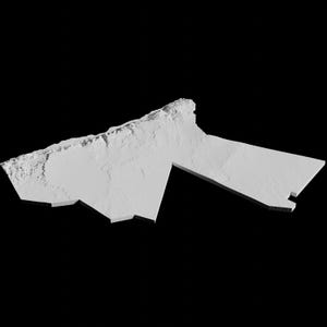 Jordan Topographic Map 3D Model File | Stl File for CNC Milling and 3D ...