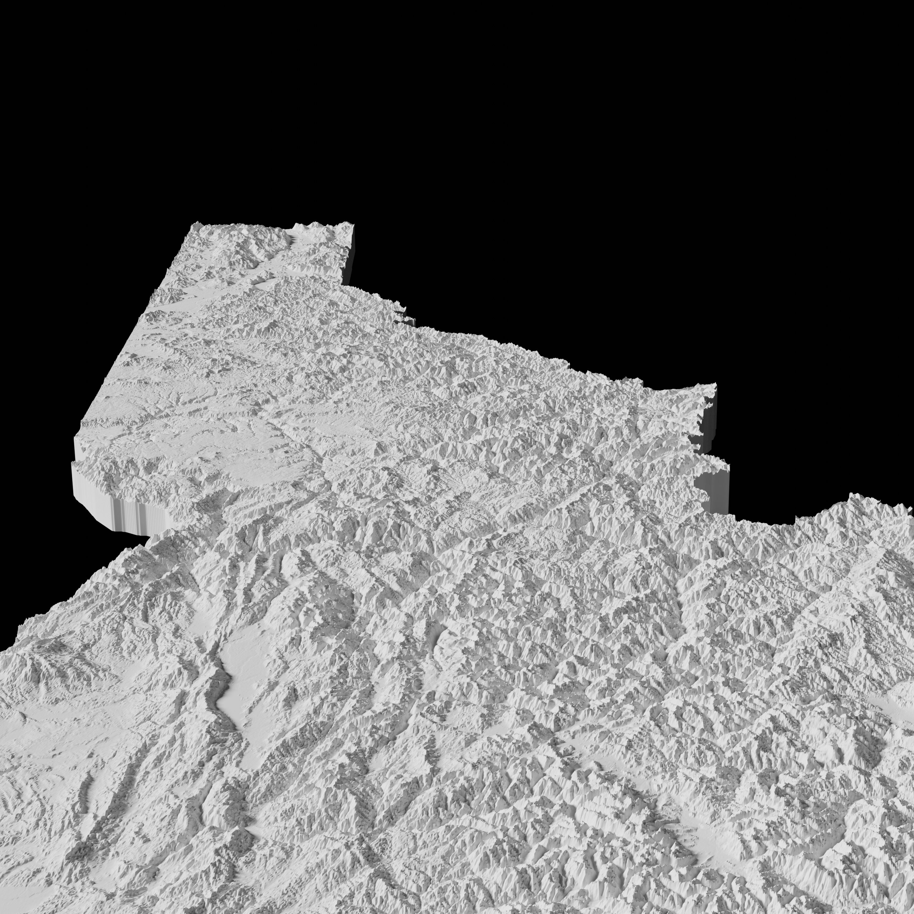 State of Idaho Topographic Map 3D Model File | Stl File for CNC Milling ...