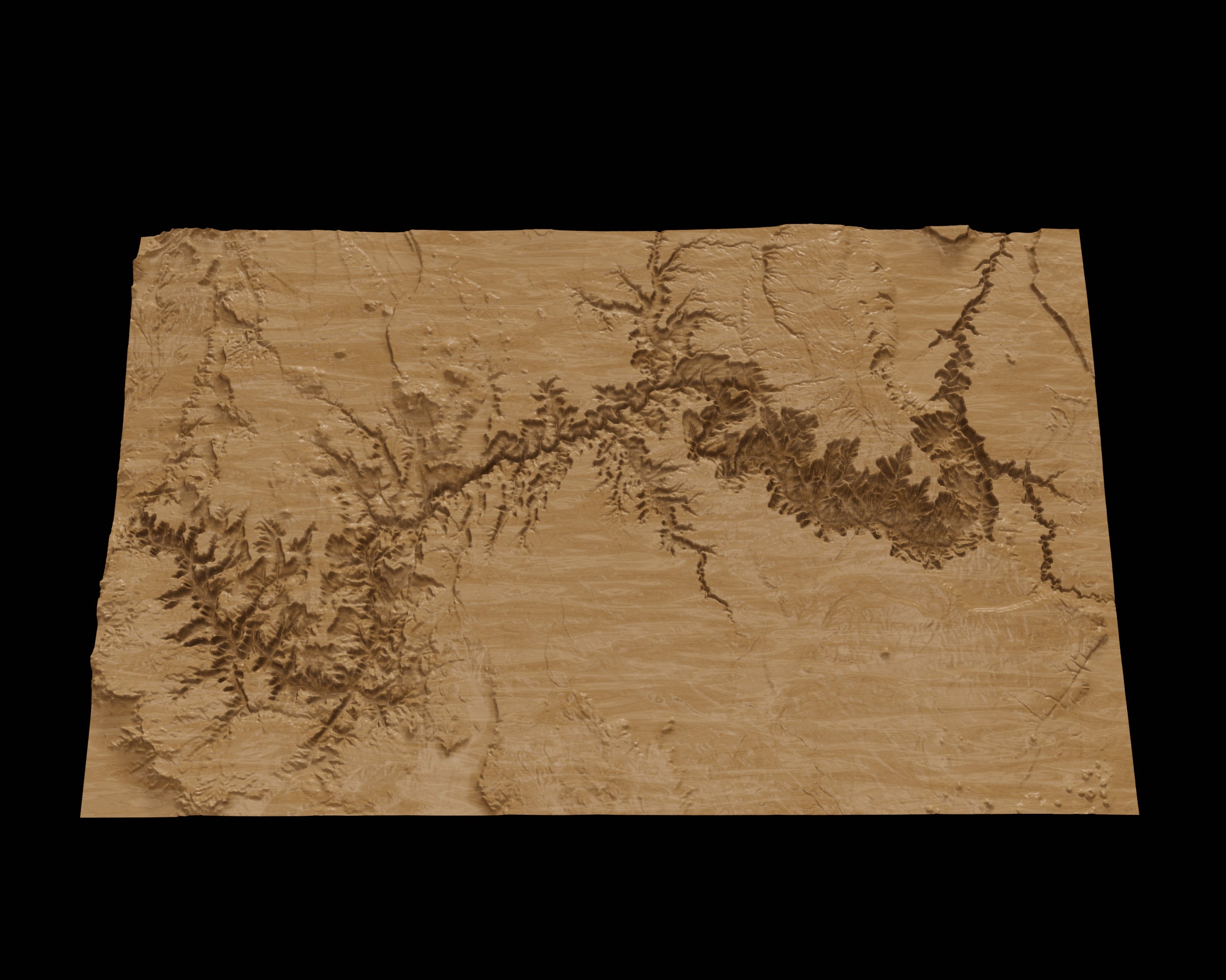 Grand Canyon Topographic Map 3D Model Stl for CNC and 3D Printing - Etsy