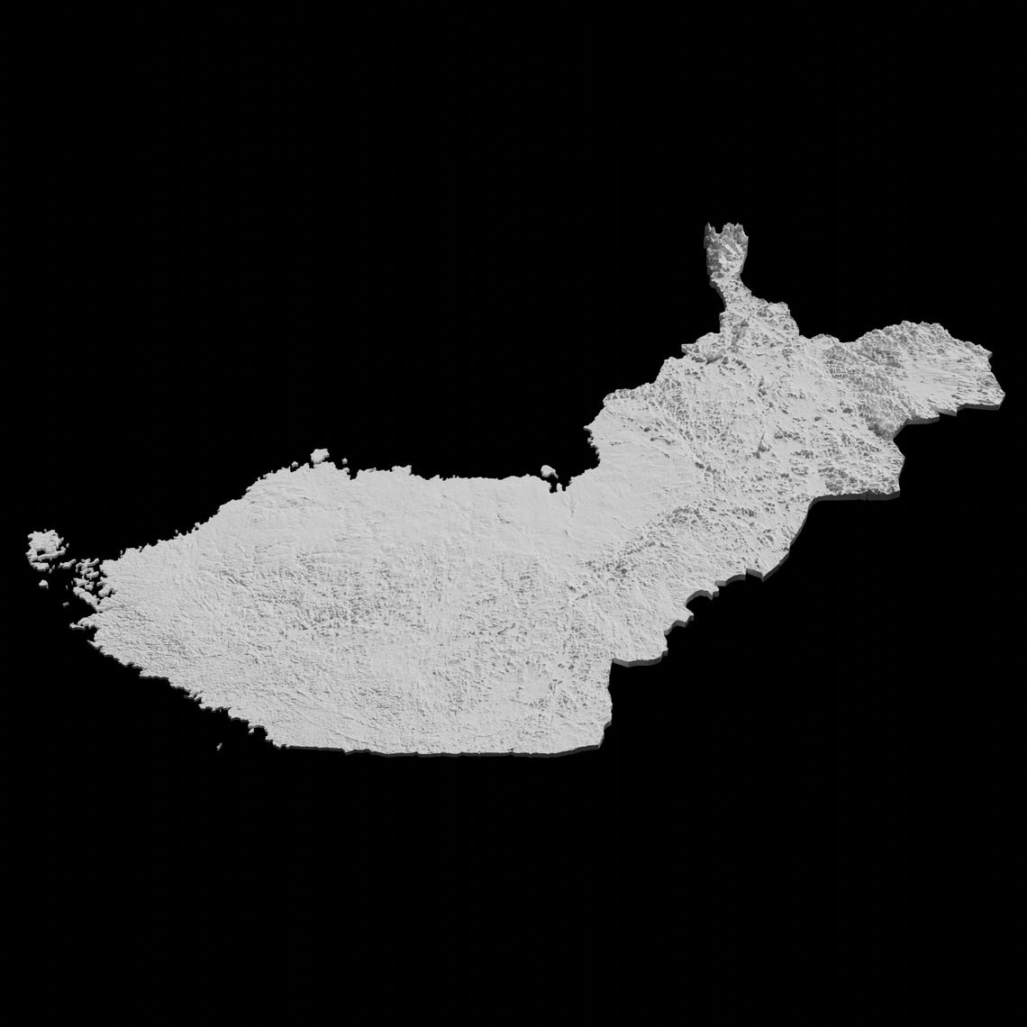 Finland Topographic Map 3D Model File | Stl File for CNC Milling and 3D ...