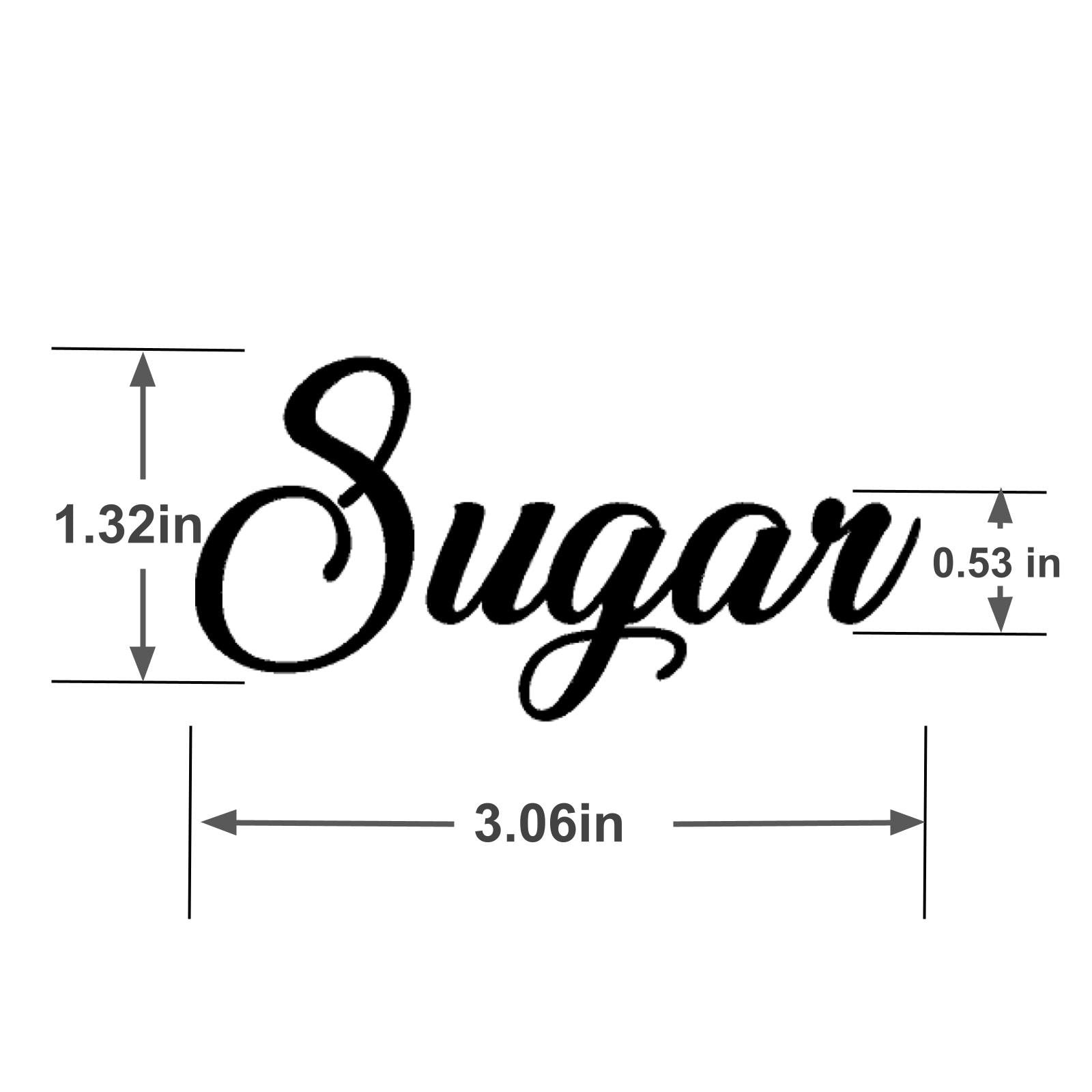 Sugar Coffee Tea Canister Labels Stickers Vinyl Decals - Etsy