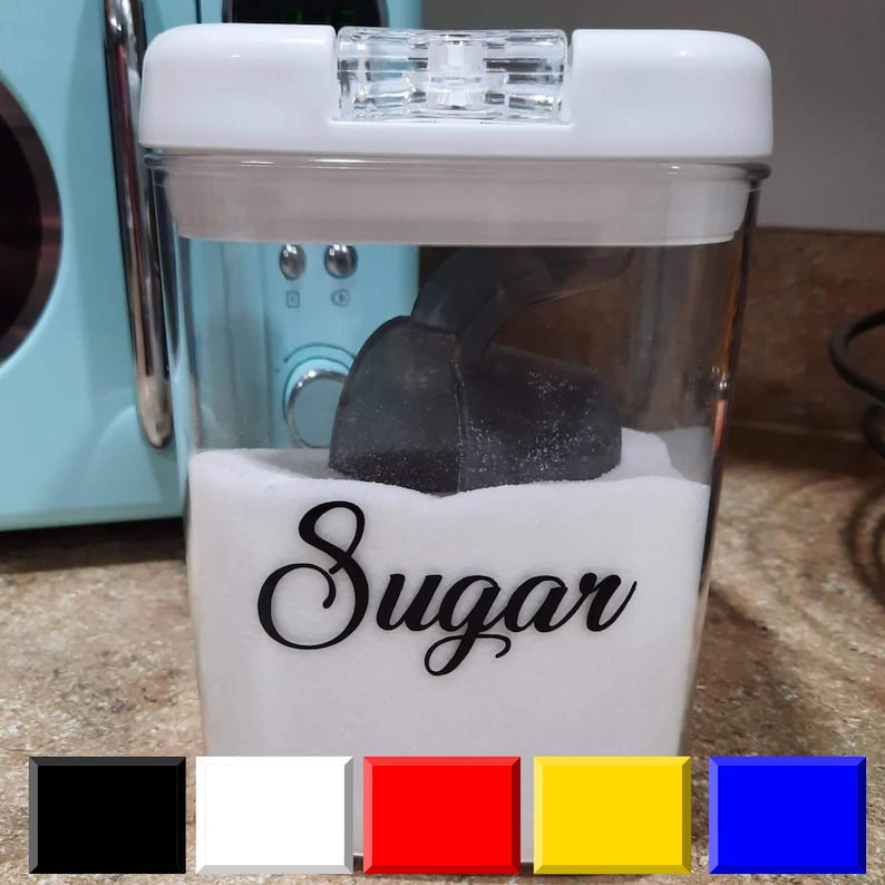 Sugar Coffee Tea Canister Labels Stickers Vinyl Decals - Etsy