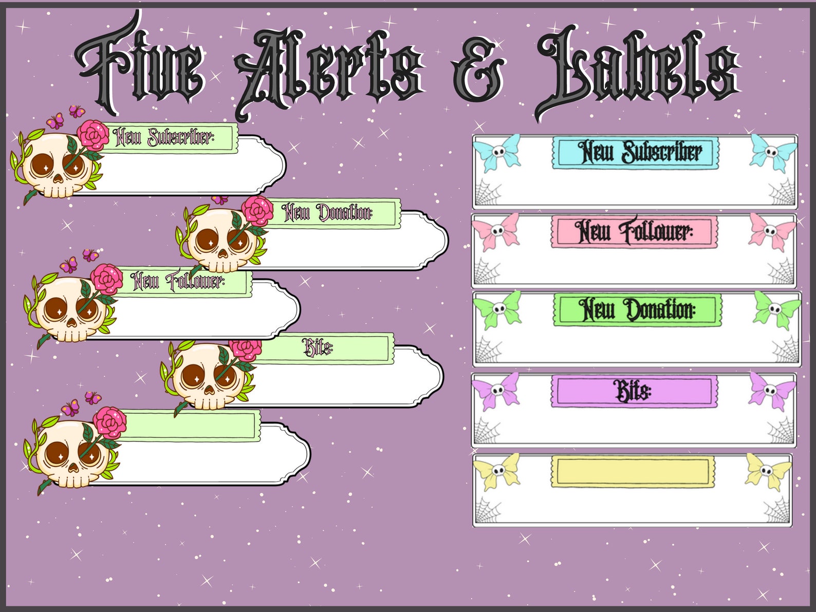 Pastel Witch Twitch Theme Stream Overlay Package With Screens Frames ...